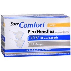 Sure Comfort Insulin Pen Needles (31gx5/16″) – Best Value Medical