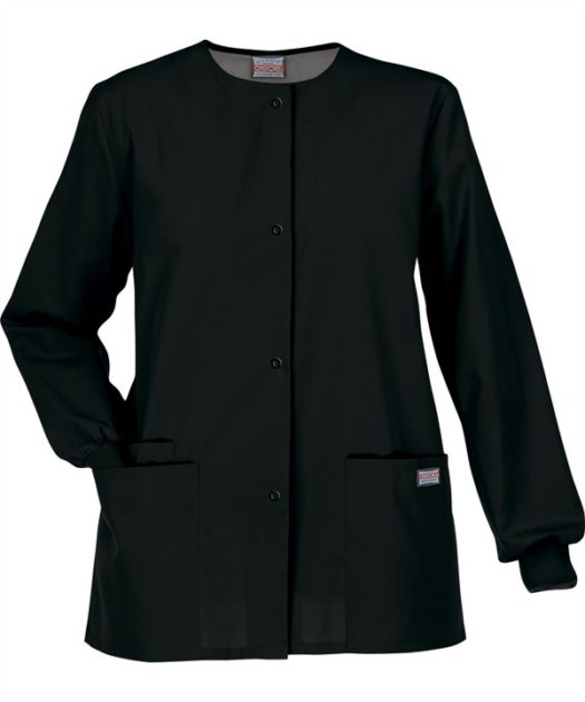 Cherokee Workwear Traditional Snap Front Warm Up Jacket - Best Value ...